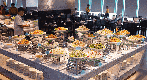 Tổng hợp chân đế inox trưng bày thức ăn giá rẻ chuyên cho tiệc buffet